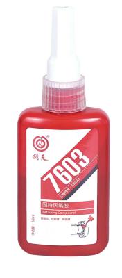 China 7603 Retaining Anaerobict Cyanoacrylate Adhesives low viscosity, high strength, good oil tolerance, and excellent medium for sale