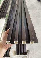 China 160*24mm WPC Fluted Louver Wall Panel Interior Stain Proof for sale