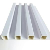China 160*24mm WPC Fluted Louver Wall Panel Interior Stain Proof for sale