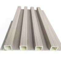 China 160*24mm WPC Fluted Louver Wall Panel Interior Stain Proof for sale