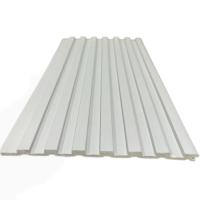 China Timber Texture Ultra Matte Interior Fluted Louver WPC Panels For Interior Walls for sale