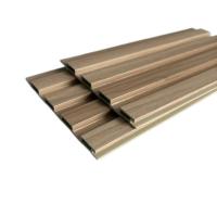 China Eco Shielded Anti Scratch Interior WPC Louver Wall Panel 195*14mm for sale