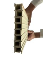 China Glossy 24mm Interior WPC Wall Panel Flame Retardant Anti Warp for sale