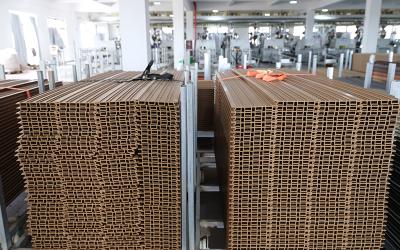 China 219mm Eco Shielded Exterior WPC Wall Panel Co Extrusion Fade Resistant for sale