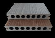 China 140mm High Flexural Strength WPC Deck Flooring Embossed Freeze Thaw Resistant for sale