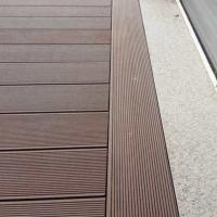 China Solid Co Extruded WPC Decking Panel Natural Grain Non Toxic 140*18mm for sale
