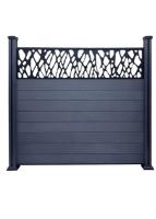 China Co Extrusion WPC Panel Fence Impact Resistant Sag Resistant WPC Composite Fencing for sale