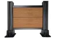 China Eco Composite Wood Textured WPC Fence Panel 160*20mm for sale