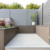 China Low Maintenance WPC Fence 160x20mm Outdoor Tongue And Groove Fence Boards for sale