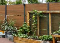 China Flame Retardant WPC Fence Outdoor With Low Thermal Expansion for sale