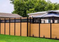 China Co Extrusion WPC Panel Fence Impact Resistant Sag Resistant WPC Composite Fencing for sale