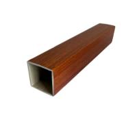 China Paint Free Finish WPC Tube Waterproof Architectural Wood Plastic Composite Pipe for sale