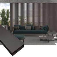 China 150x50mm Eco Friendly WPC Tube Composite Cladding Lamianted Surface Treatment for sale