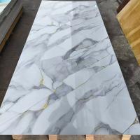 China Impact Resistant Flex PVC Marble Sheets 1220x2400mm PVC Marble Panel for sale