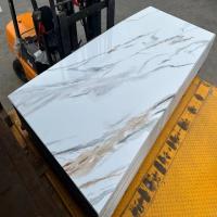 China Waterproof PVC Marble Sheet High Impact Resistance Polyvinyl Chloride Marble Panel for sale