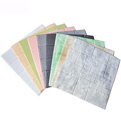China Child Proofing Safety PE Foam Wall Stickers Anti Collision PE Foam 3D Wallpaper for sale