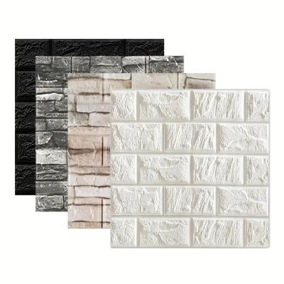 China DIY 3D PE Foam Wall Sticker 1200x2900mm Peel And Stick Wall Sticker for sale