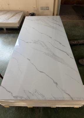 China Fire Retardant Class A PVC Marble Panel Sheet Waterproof 1220mmx2400mm for sale