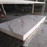 China High Gloss PVC Marble Sheets Waterproof Recyclable Eco Friendly for sale