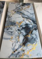 China High Gloss PVC Marble Sheets Waterproof Recyclable Eco Friendly for sale
