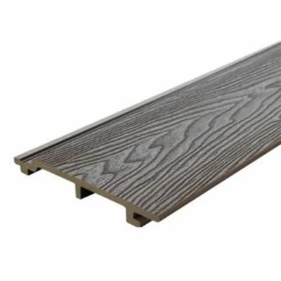 China 148x21mm Durable WPC Cladding Embossed Brushed Wood Plastic Composite Cladding for sale