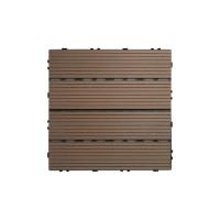 China Non Toxic Outdoor WPC DIY Tiles Pass E0 Standard Waterproof for sale