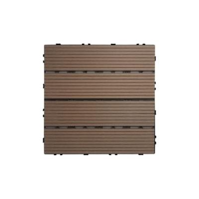 China Non Toxic Outdoor WPC DIY Tiles Pass E0 Standard Waterproof for sale