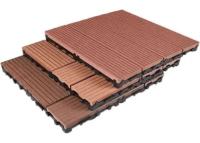 China Durable Wood Plastic Composite Patio Deck Tiles Interlocking Resist Wear for sale