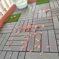 China Weatherproof WPC DIY Tiles Co Extrusion High UV Resist Wood Plastic Composite Tiles for sale