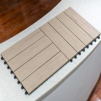 China Durable Wood Plastic Composite Patio Deck Tiles Interlocking Resist Wear for sale