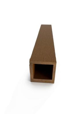 China 50mm Outdoor WPC Tube Pergola Beam With UV Resistant Coating for sale