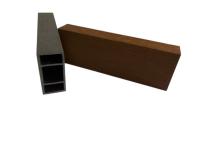 China 150x50mm Eco Friendly WPC Tube Composite Cladding Lamianted Surface Treatment for sale