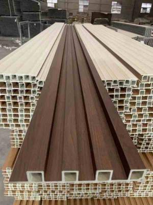 China Modern 160x22mm Interior WPC Cladding Anti Scratch Fluted Wall Panel Supply for sale