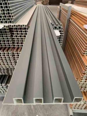 China Deep Fluted 160x24mm Interior WPC Wall Panel Eco Friendly Seamless Cladding for sale