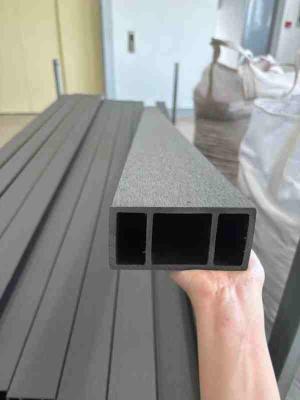 China 50*100mm Dark Ebony 1st Gen outdoor WPC Timber Tube for sale