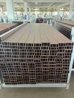 China 50*100mm 1st Gen Termite Proof B1 Fireproof WPC Square Tube for sale