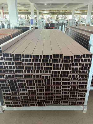 China 50*100mm 1st Gen Termite Proof B1 Fireproof WPC Square Tube for sale