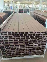China 50*100mm 1st Gen Termite Proof B1 Fireproof WPC Square Tube for sale