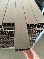 China 50*100mm 1st Gen Termite Proof B1 Fireproof WPC Square Tube for sale