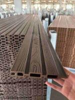 China 160*19mm 1st Gen Fluted Hollow Composite Fence Panel for sale