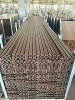 China 160*19mm 1st Gen Fluted Hollow Composite Fence Panel for sale