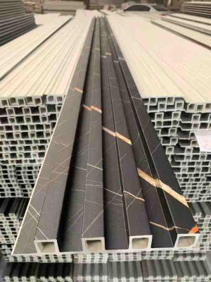 China 3D Wooden Texture Waterproof 160*20mm Interior WPC Fluted Slat Wall Board for sale