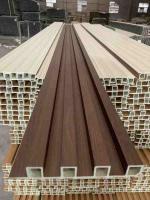 China Anti-Warping Interlocking 160*24mm Interior WPC Fluted Slat Wall Board for sale