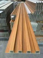 China Anti-Warping Interlocking 160*24mm Interior WPC Fluted Slat Wall Board for sale