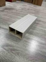 China Anti-Deformation 100x50mm Dual Hole WPC Interior Ceiling Tube for sale