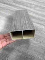 China 4.5mm Wall Steel Core Hidden Clip 100x50mm WPC Tube Profile for sale