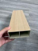 China Heavy-Duty Weather-Resistant Facade WPC Tube 100*50mm for sale