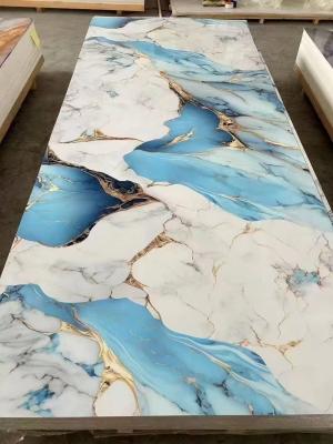 China Anti-Scratch UV Coating Waterproof PVC Marble Sheet 1220*2440*3mm Interior Wall Panel for sale