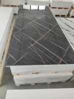 China Golden Marble Textured Waterproof Coated Wall Panel Interior UV Marble Sheet for sale