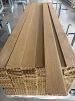 China Anti-UV 160*20mm Composite Wood WPC Fence Boards Yellow Brown Color for sale